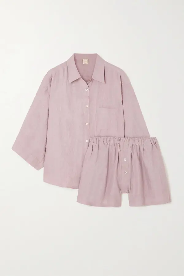 DEIJI STUDIOS The 03 Washed-linen Shirt And Shorts Set
