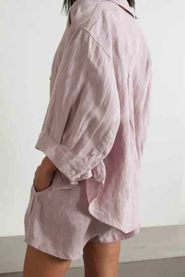 DEIJI STUDIOS The 03 Washed-linen Shirt And Shorts Set