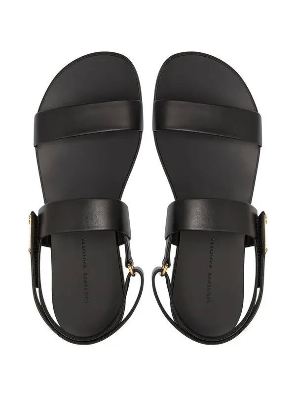 GIUSEPPE ZANOTTI Shaun Logo-plaque Sandals