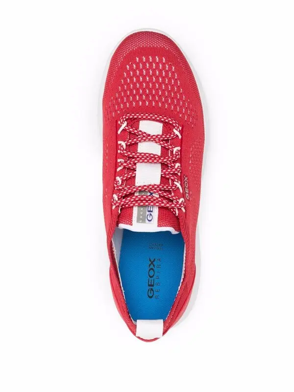 Geox Spherica Knitted Sneakers - Red