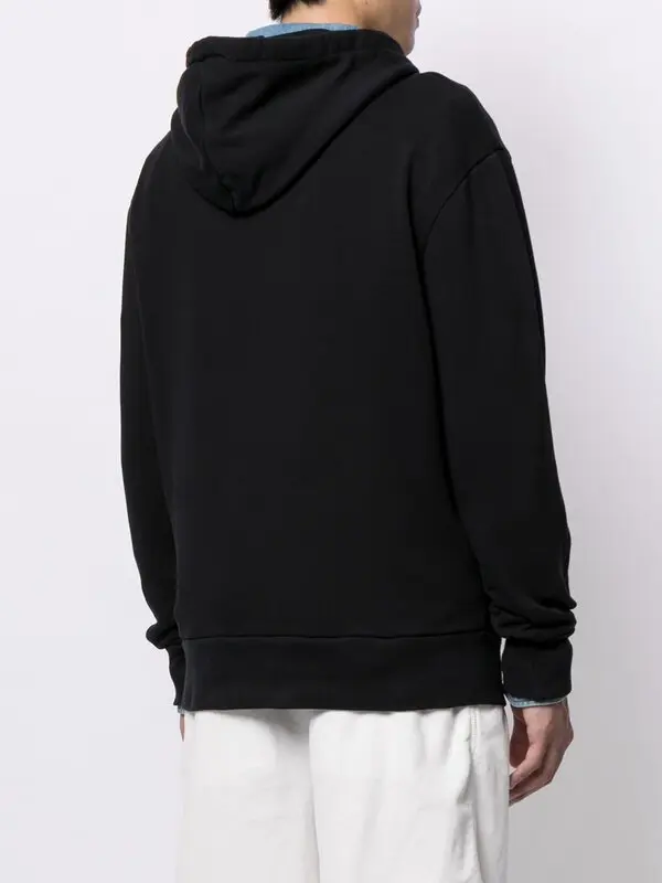 CAFÉ KITSUNÉ Print Drawstring Hoodie