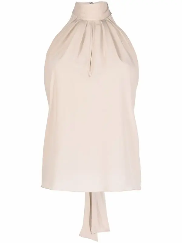 Philipp Plein High-neck Sleeveless Top - Neutrals