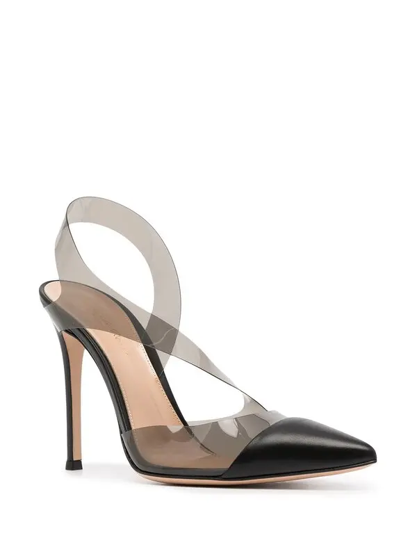 GIANVITO ROSSI Clear-strap Pumps - Black