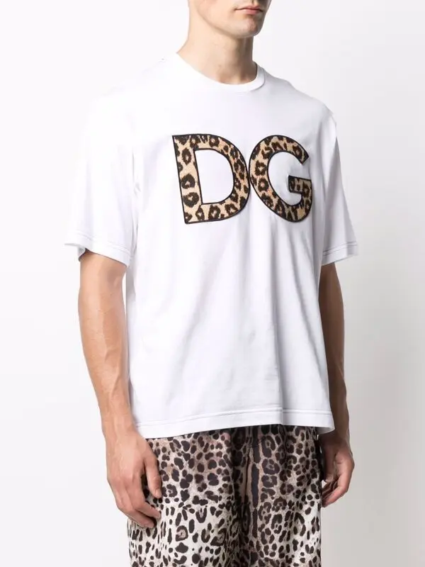 Dolce & Gabbana Dg Leopard-print Patch T-shirt