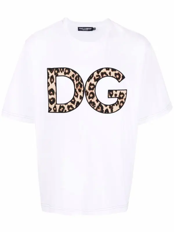 Dolce & Gabbana Dg Leopard-print Patch T-shirt