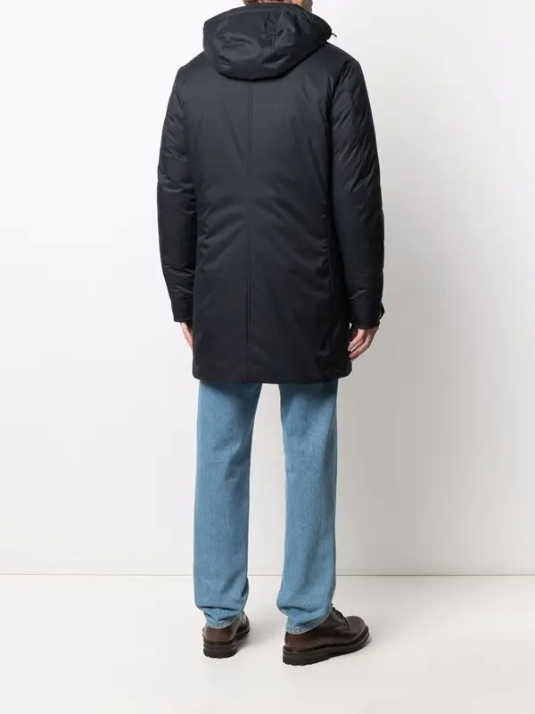 MOORER Zip-up Hooded Down Jacket