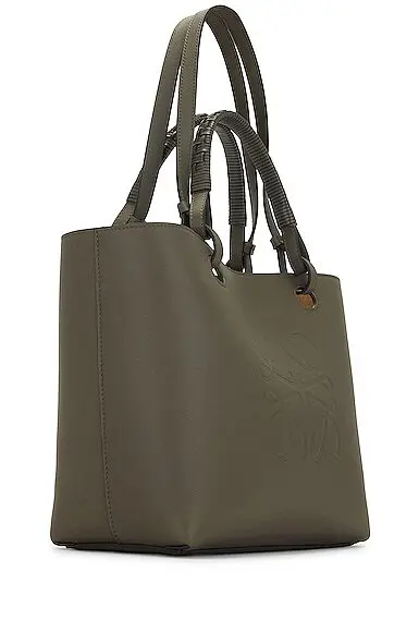 Loewe Anagram Small Tote Bag In Army