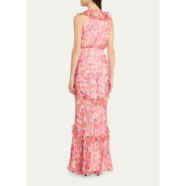 Saloni Rita Printed Silk Maxi Dress - 2472-kinja