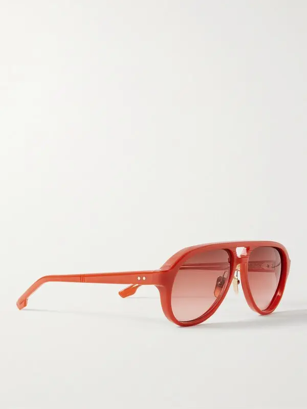 JACQUES MARIE MAGE George Cortina Aviator Sunglasses