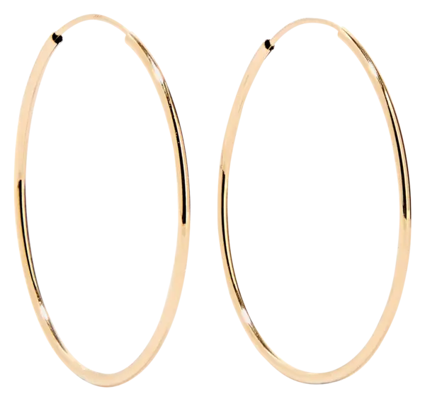 LOREN STEWART Net Sustain Infinity 14-karat Hoop Earrings