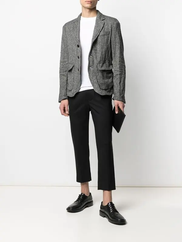Dsquared2 Herringbone Print Blazer - Grey