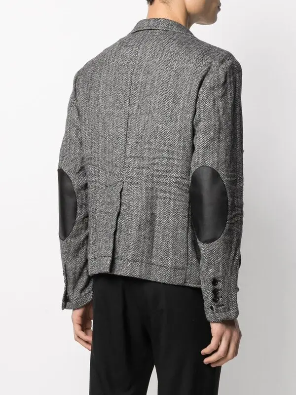 Dsquared2 Herringbone Print Wool Blazer
