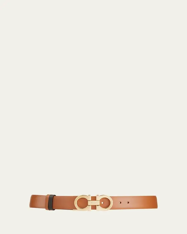 FERRAGAMO Reversible Gancini Belt - Sella