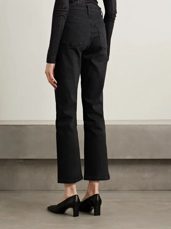 Khaite Abigail High-rise Straight-leg Jeans - Black
