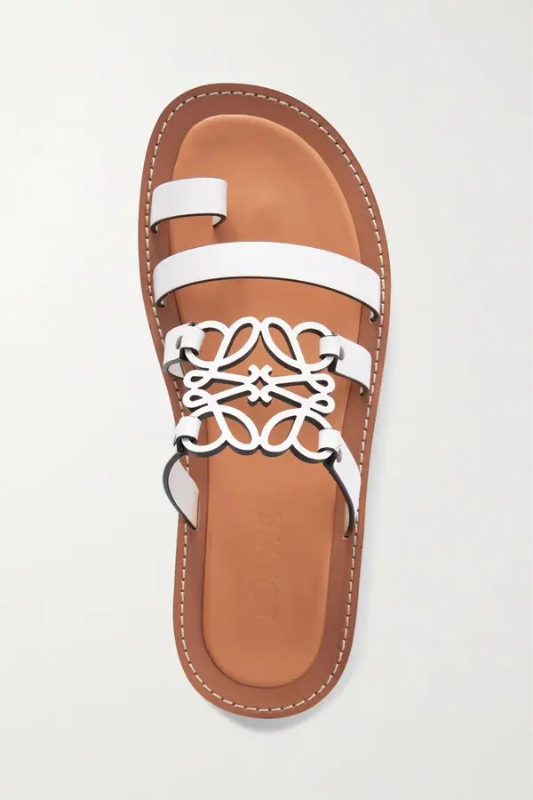 Loewe Anagram Leather Sandals
