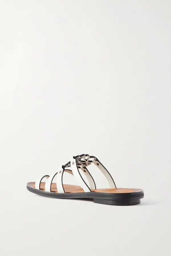 Loewe Anagram Leather Sandals
