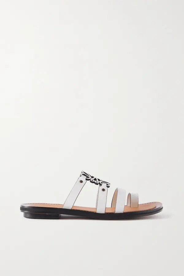 Loewe Anagram Leather Sandals