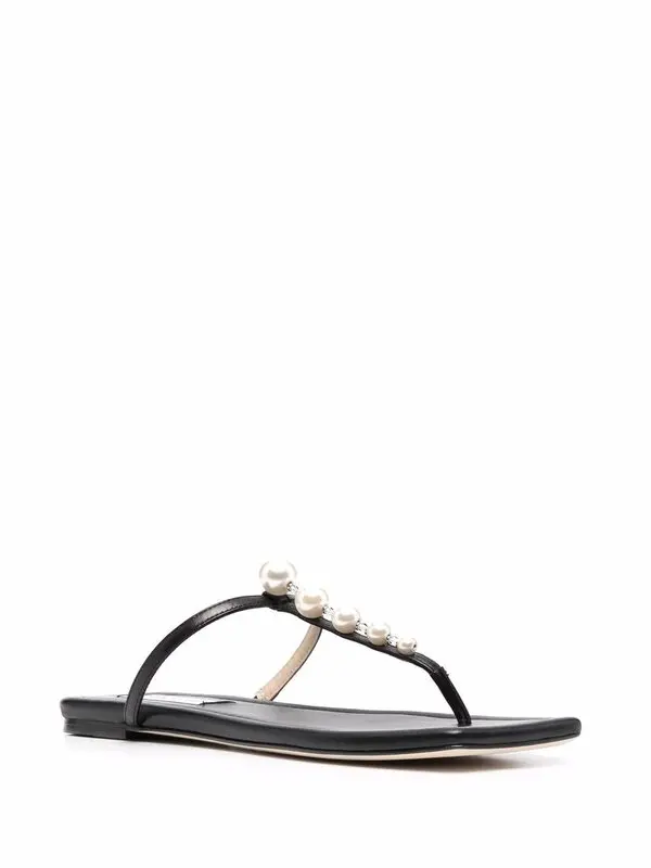 JIMMY CHOO Alaina Pearl-embellished Sandals