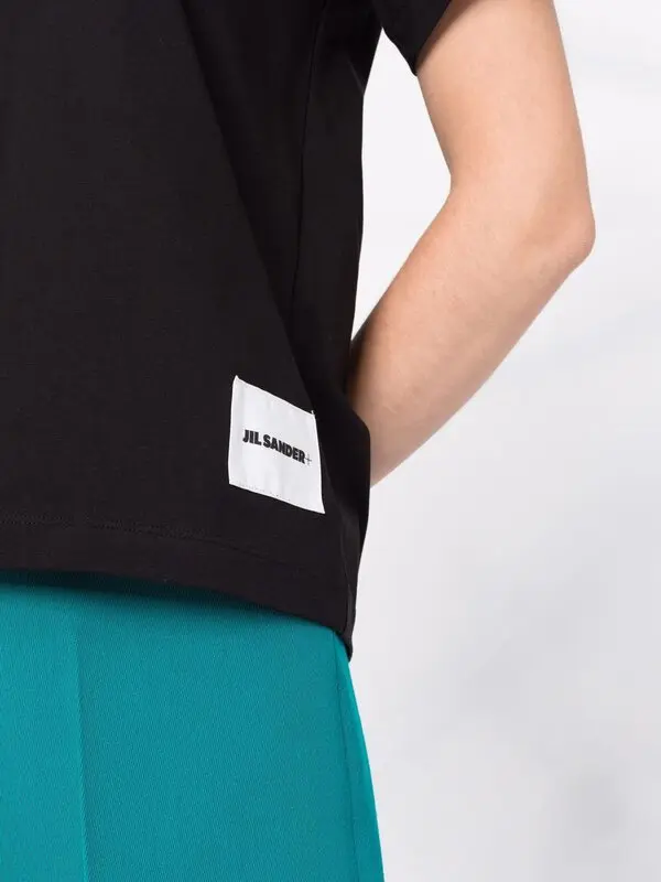 JIL SANDER Logo-patch Cotton T-shirt