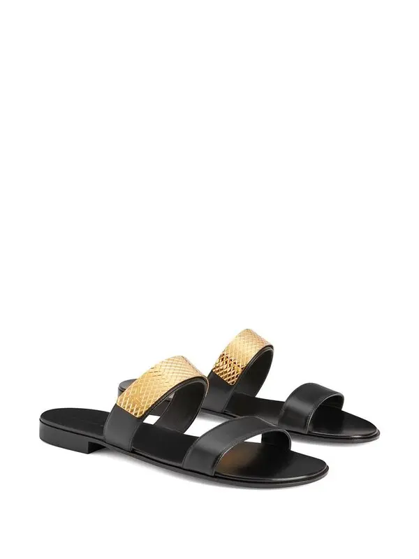GIUSEPPE ZANOTTI Zak Strap-detail Sandals - Black