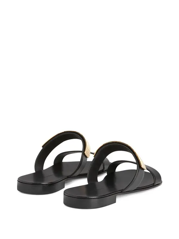 GIUSEPPE ZANOTTI Zak Strap-detail Sandals - Black