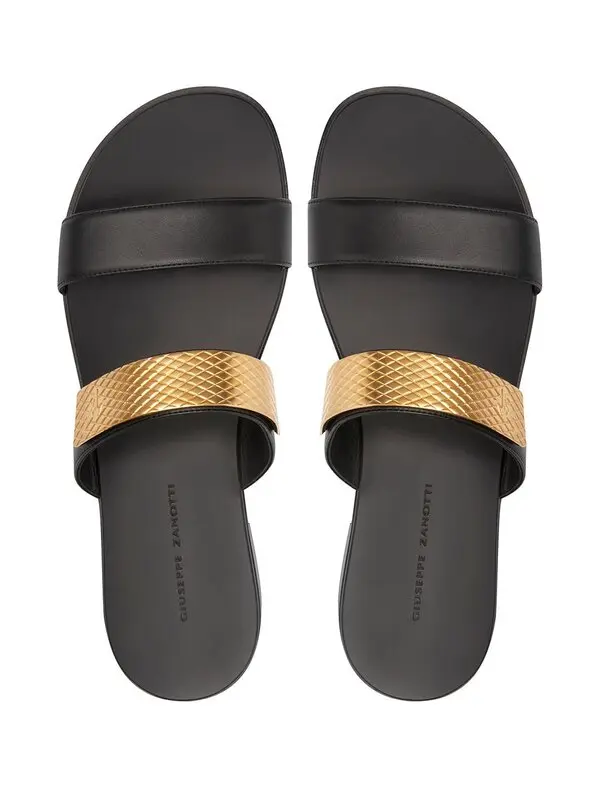 GIUSEPPE ZANOTTI Zak Strap-detail Sandals - Black