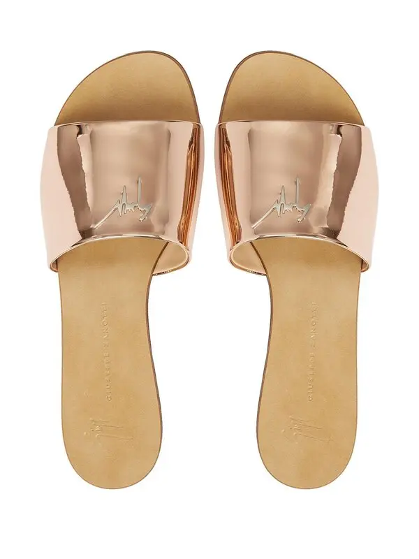 GIUSEPPE ZANOTTI Shirley Metallic Sandals - Pink
