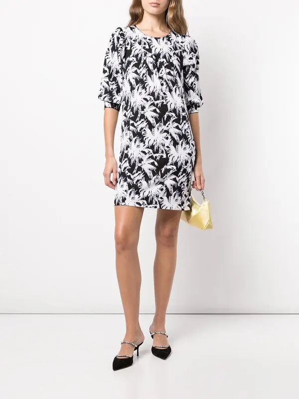 Diane Von Furstenberg Noel Palm-tree Print Dress