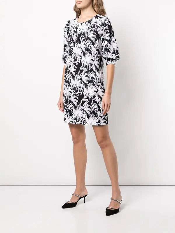 Diane Von Furstenberg Noel Palm-tree Print Dress