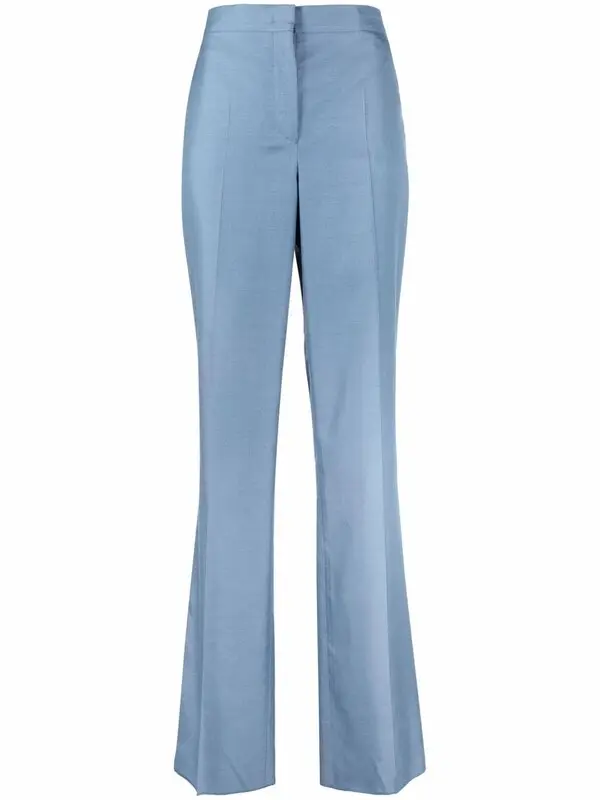FERRAGAMO High-waisted Silk Trousers