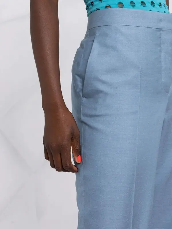 FERRAGAMO High-waisted Silk Trousers