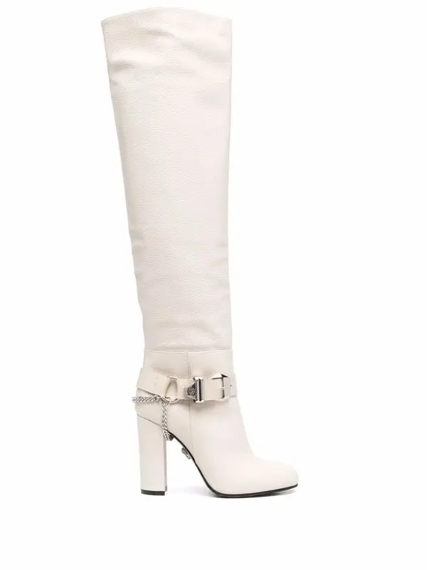 Philipp Plein Buckle-detail Knee-high Boots