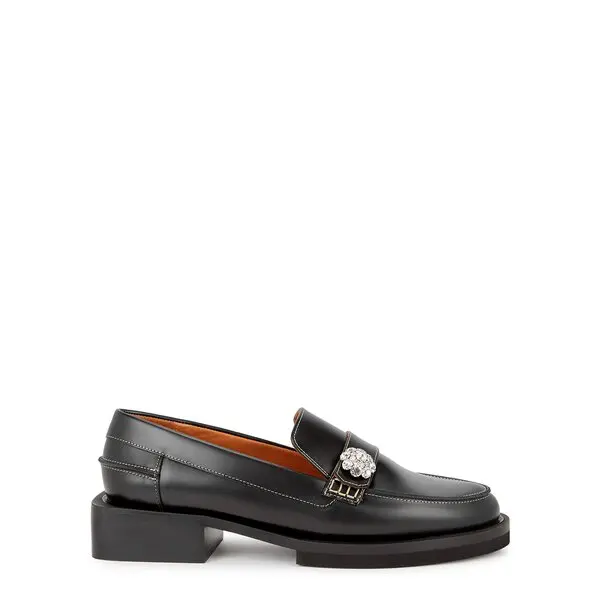 GANNI 40 Leather Loafers