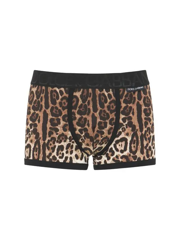 Dolce & Gabbana Logo Print Jersey Boxer Briefs