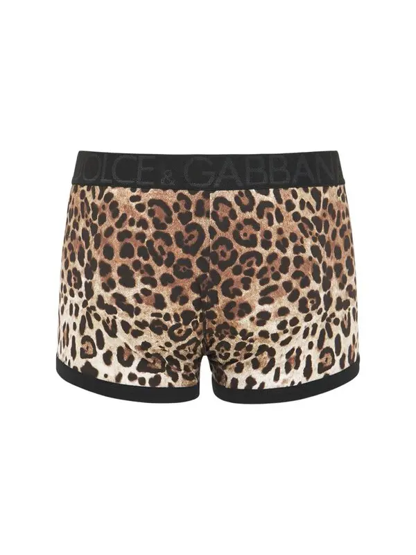 Dolce & Gabbana Logo Print Jersey Boxer Briefs