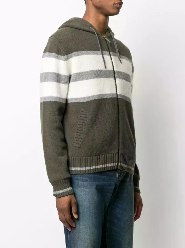 Herno Zipped Hooded Cardigan