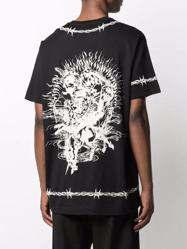 Givenchy Gothic Hort-Leeve T-Hirt In Black - 52% Off | Editorialist