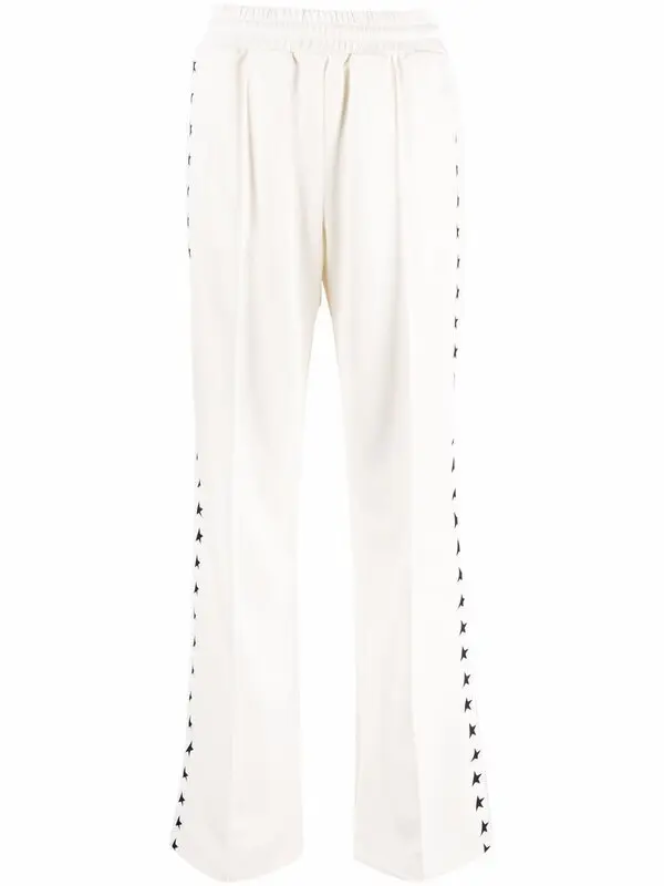 GOLDEN GOOSE Star-print Track Pants - Neutrals