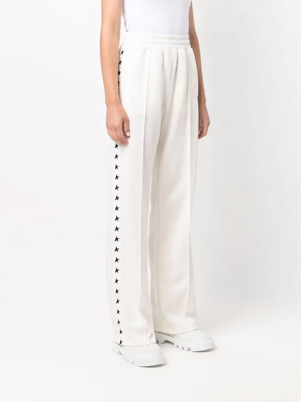 GOLDEN GOOSE Star-print Track Pants - Neutrals