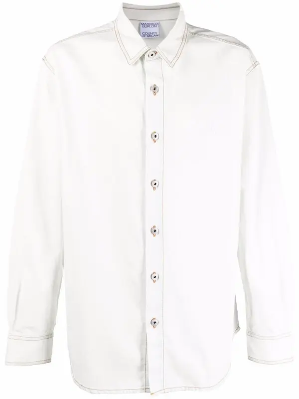 COUNTY OF MILAN Cross Wolf Long-sleeve Shirt