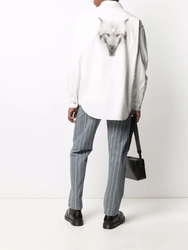COUNTY OF MILAN Cross Wolf Long-sleeve Shirt