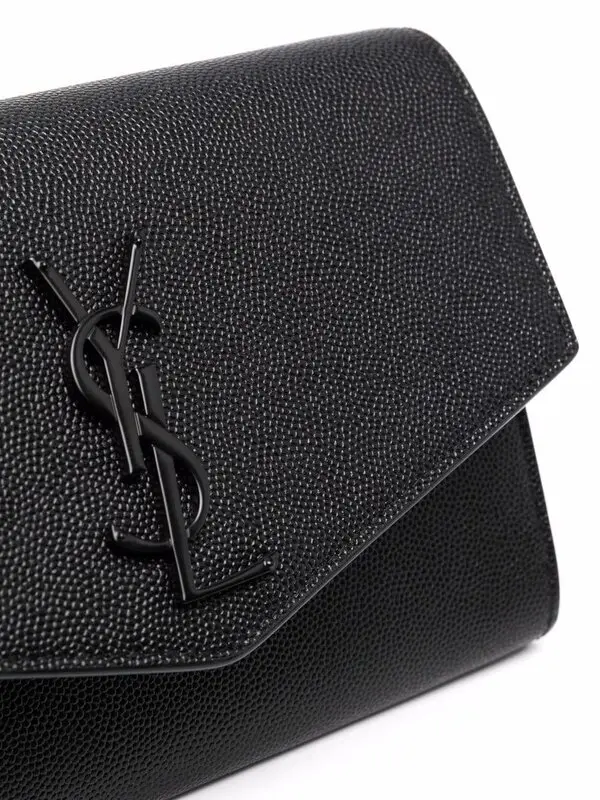 Saint Laurent Envelope Leather Clutch Bag