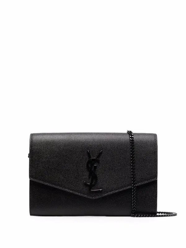 Saint Laurent Envelope Leather Clutch Bag
