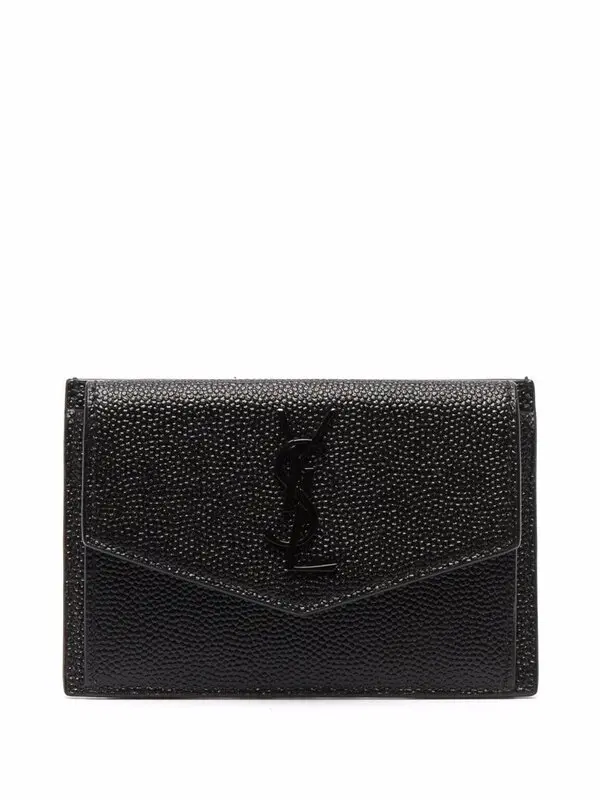 Saint Laurent Textured-leather Clutch