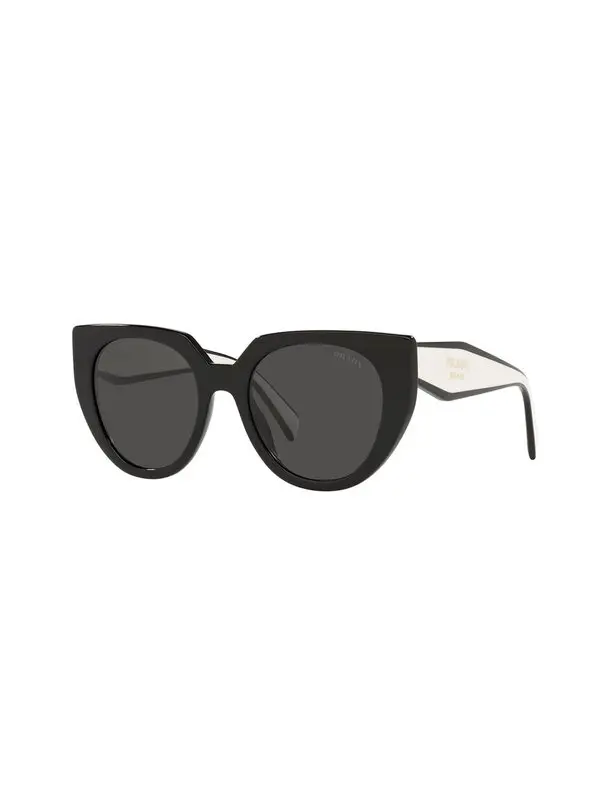 Prada Bicolour Cat-eye Sunglasses - Black