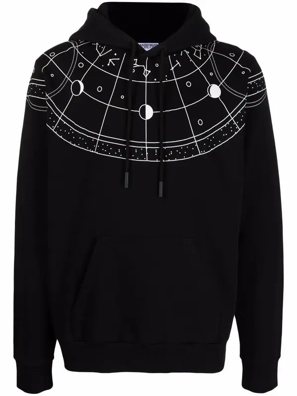 COUNTY OF MILAN Astral Cotton Hoodie - Black