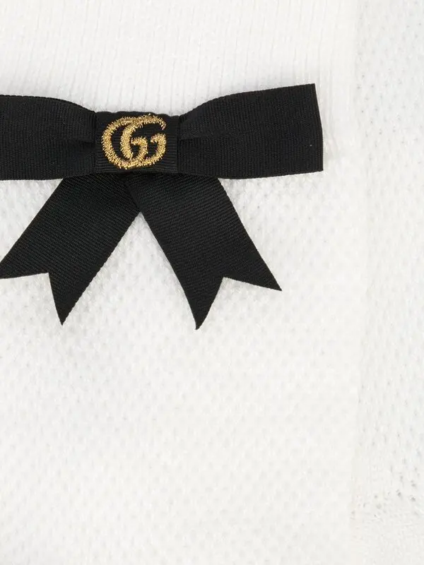 Gucci Gg-ebellished Bow Socks