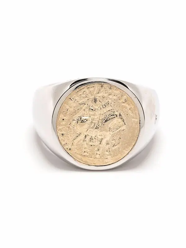 Tom Wood Coin Signet Ring