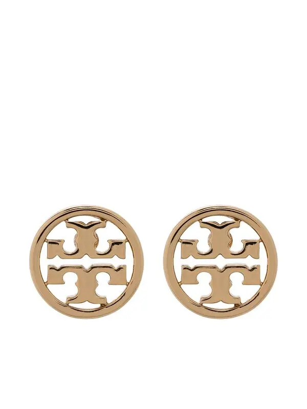 Tory Burch Miller Round Stud Earring - Gold