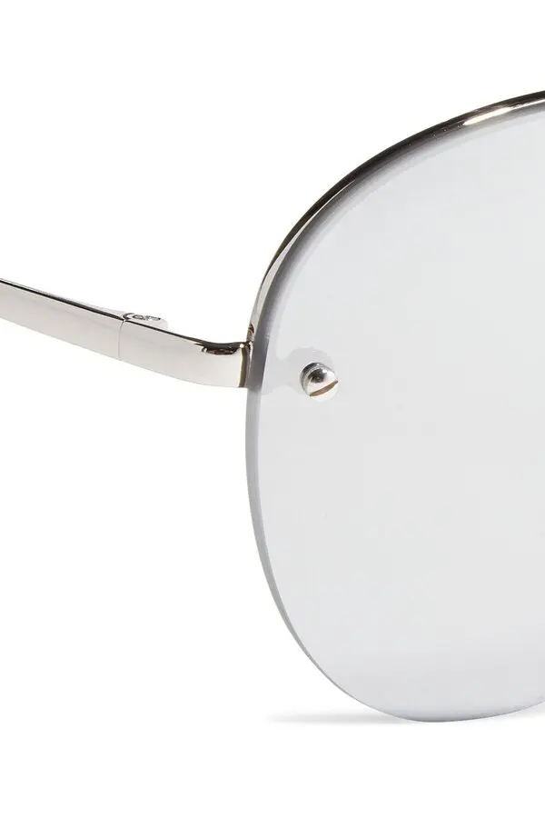 Linda Farrow Aviator-Style -Tone Mirrored Sunglasses In  display picture 3